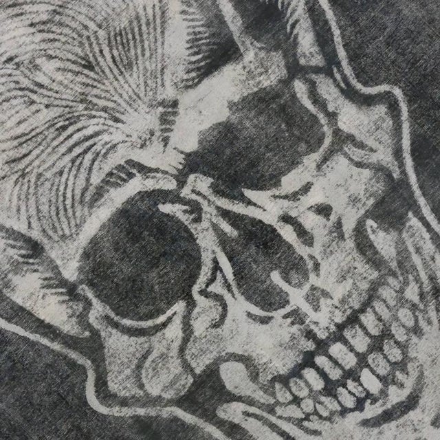 Distressed Vintage Skull Steampunk Style Area Rug Inspired by Alexander ...