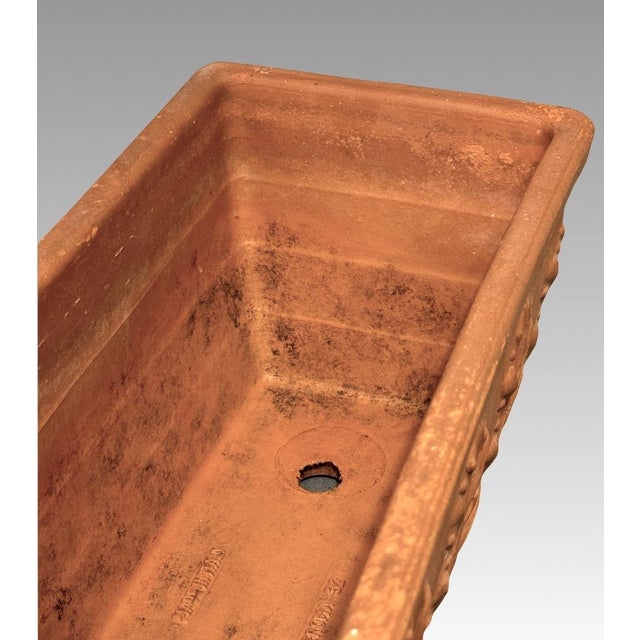 Large Vintage Italian Deroma Terracotta Windowsill Clay Planter ...