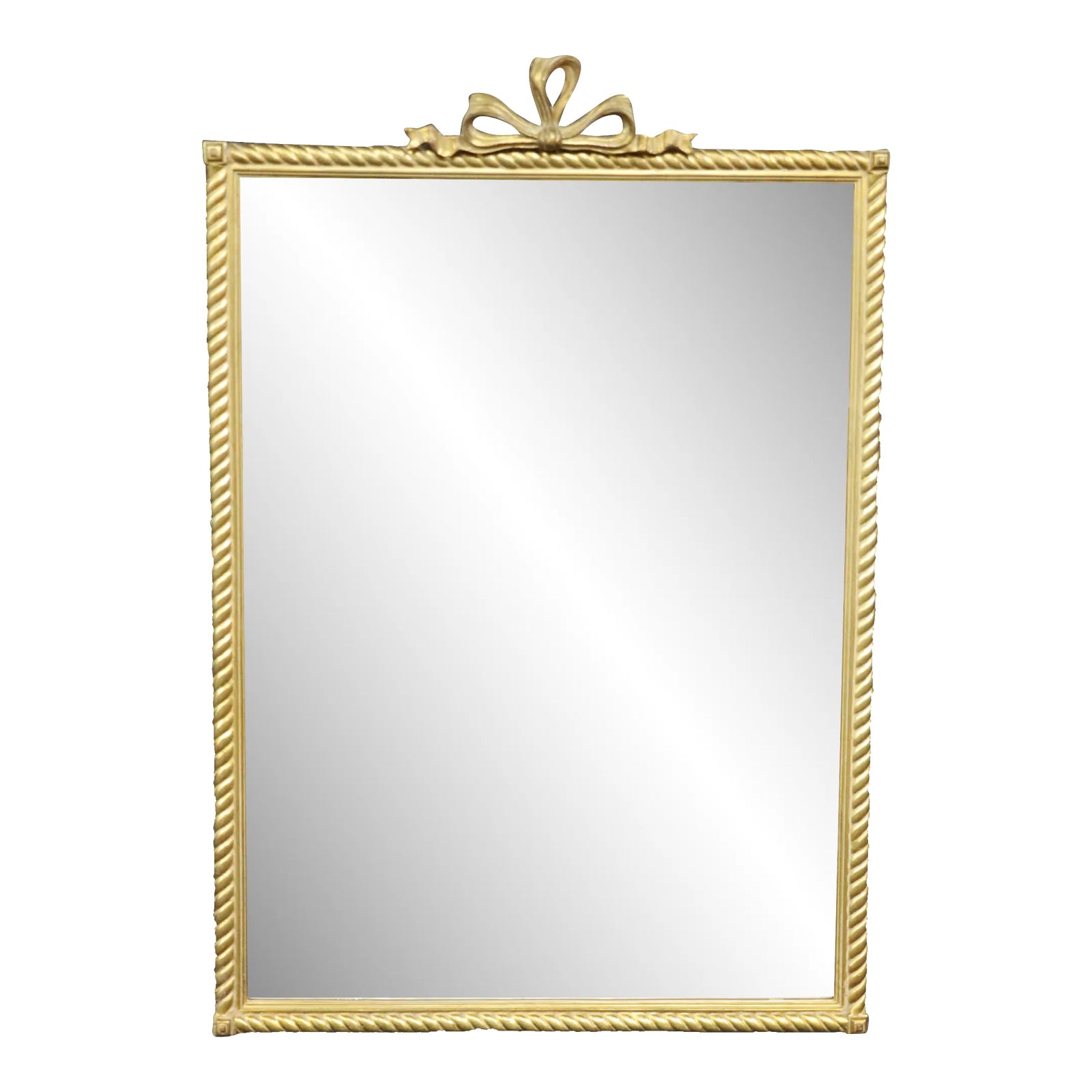 Gilded Ribbon Mirror | Chairish