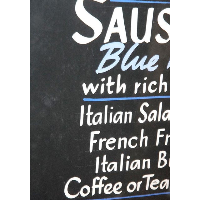 1950s Hand Painted Cafe Sign | Chairish