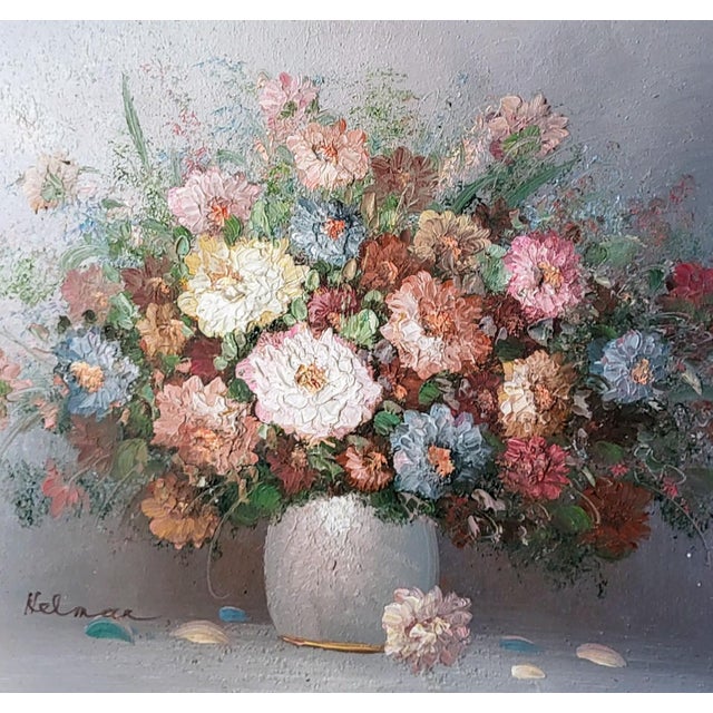 1960s Robert Cox Original Oil Painting on Canvas, Framed | Chairish