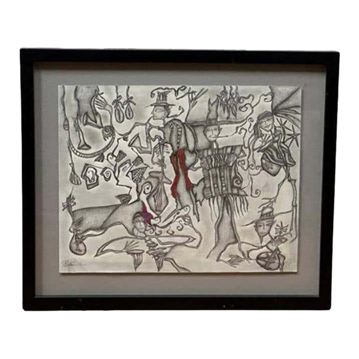 Surrealist Drawing | Chairish