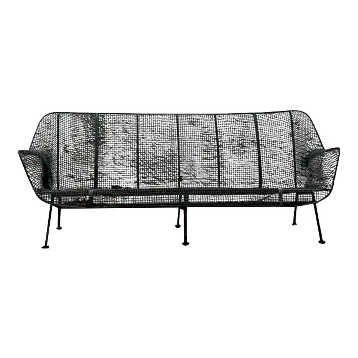 Vintage Wire Mesh “Sculptura” Sofa After Russell Woodard | Chairish