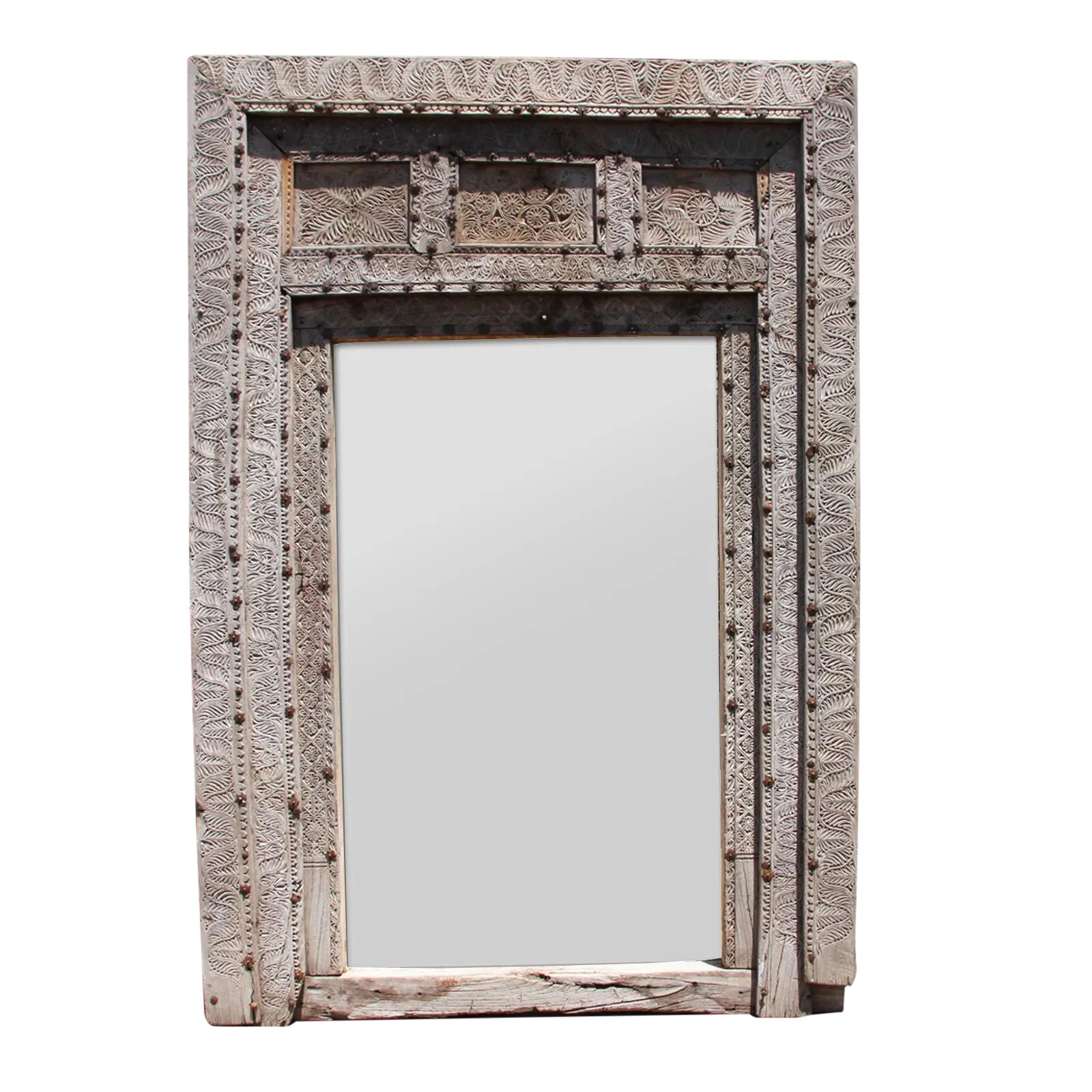 Mogul Carved Doorway Mirror | Chairish