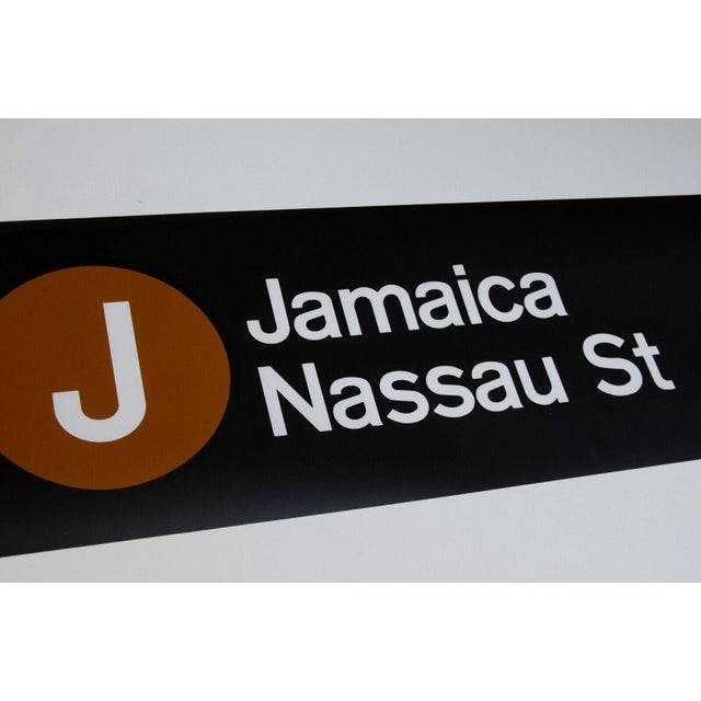 1980s New York City Subway 'J' Train Sign | Chairish