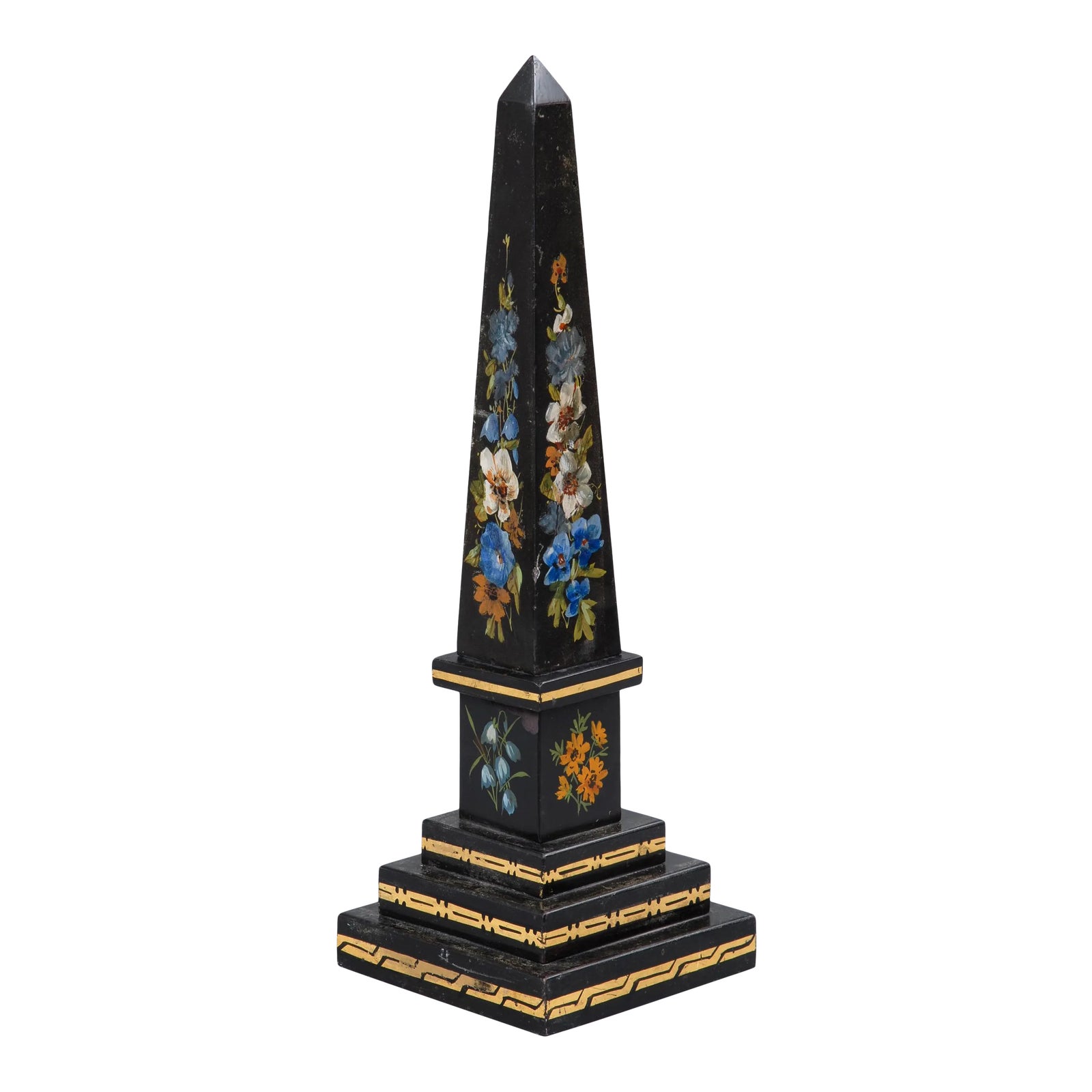 Grand Tour Painted Marble Obelisk | Chairish
