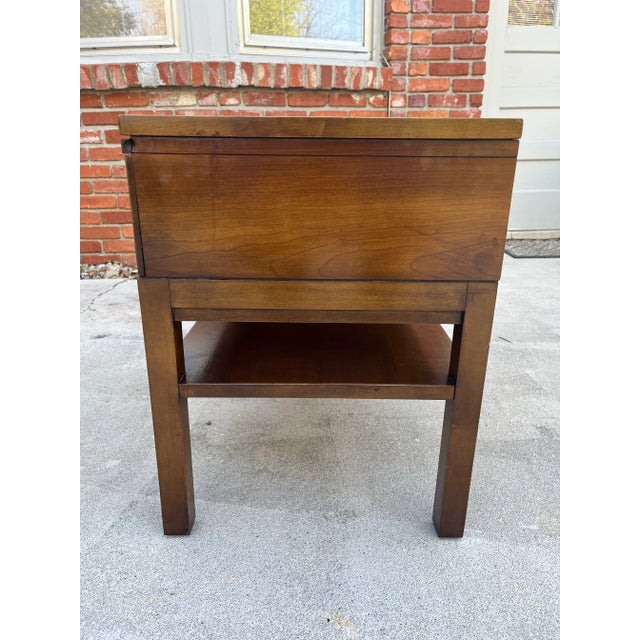 1950s Bengar by Drexel Mid Century Modern Cherry Nightstand | Chairish