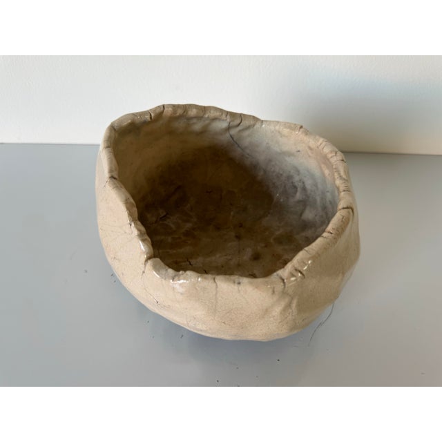 Vintage Organic Free - Form Abstract Pottery Bowl | Chairish