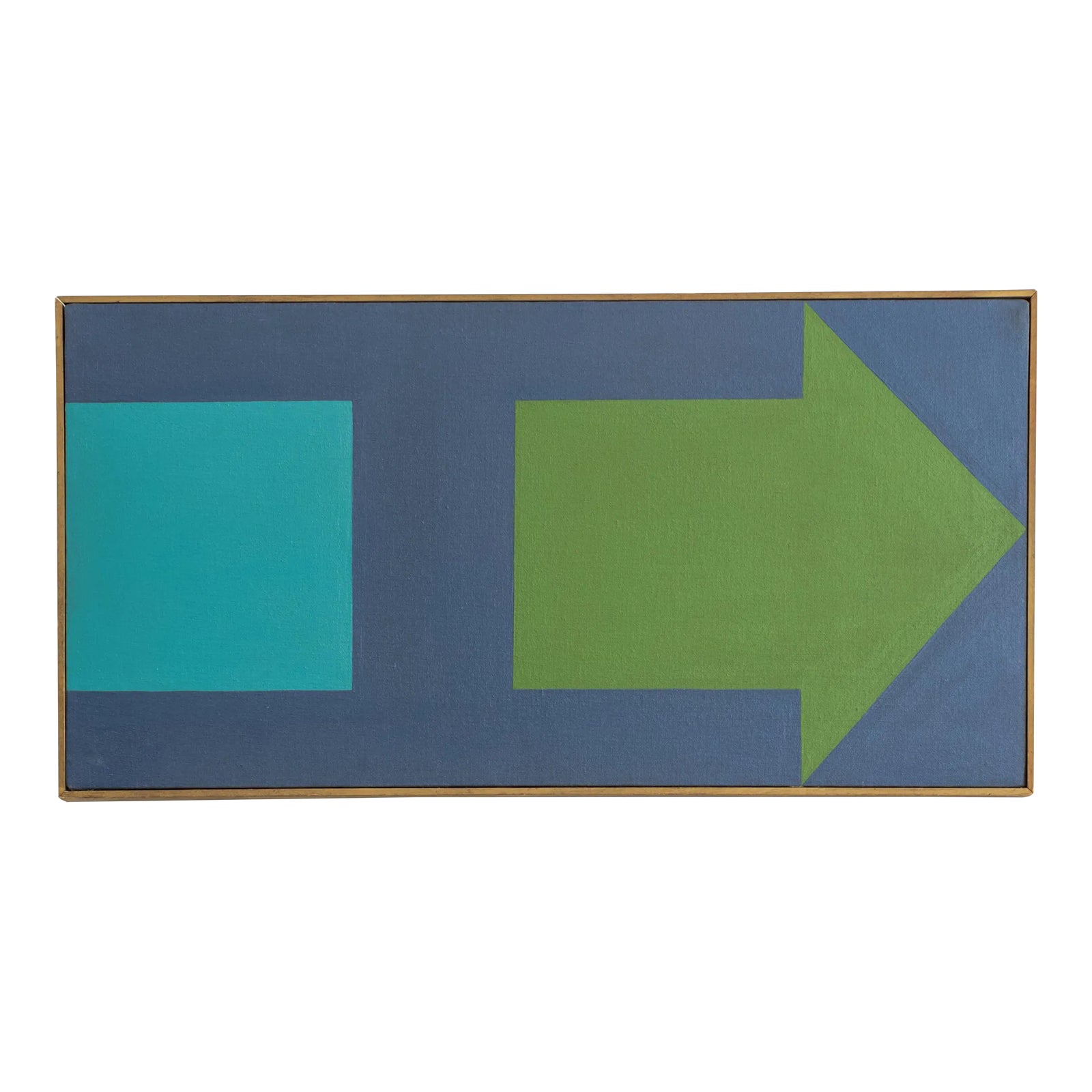 Martha Willis Breeden Modern Graphic Hardline Painting | Chairish