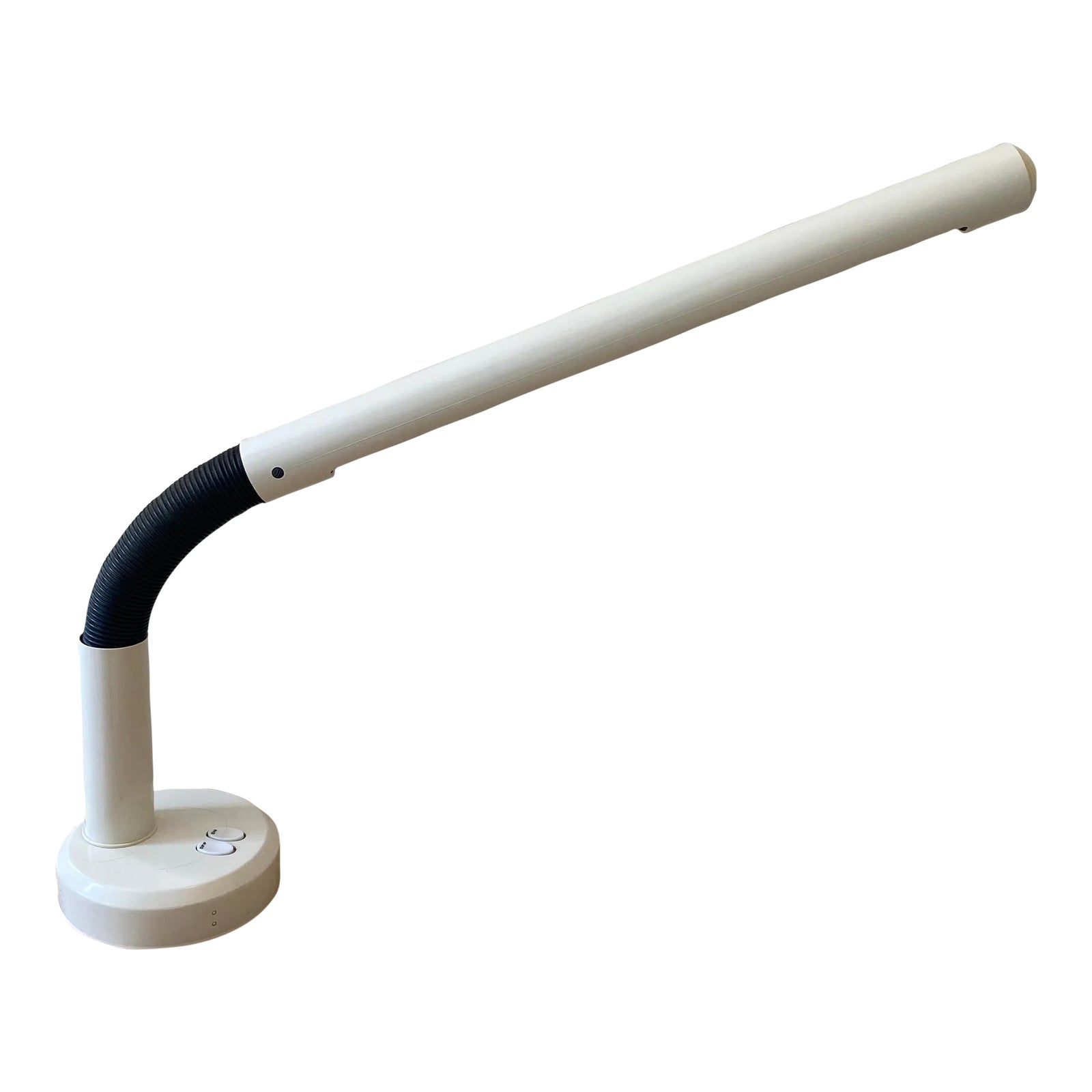 Space Age White Tube Desk Task Lamp 1970s | Chairish