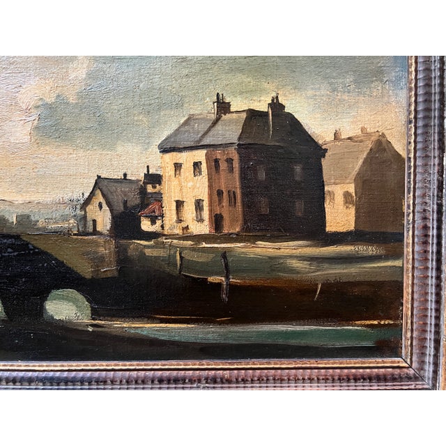 James Bourlet Framed English Impressionistic Oil Painting | Chairish