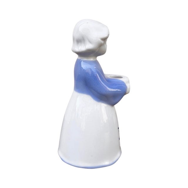 Porcelain Figurine Candlestick Boy, Lilienthal, Germany 1980s. | Chairish