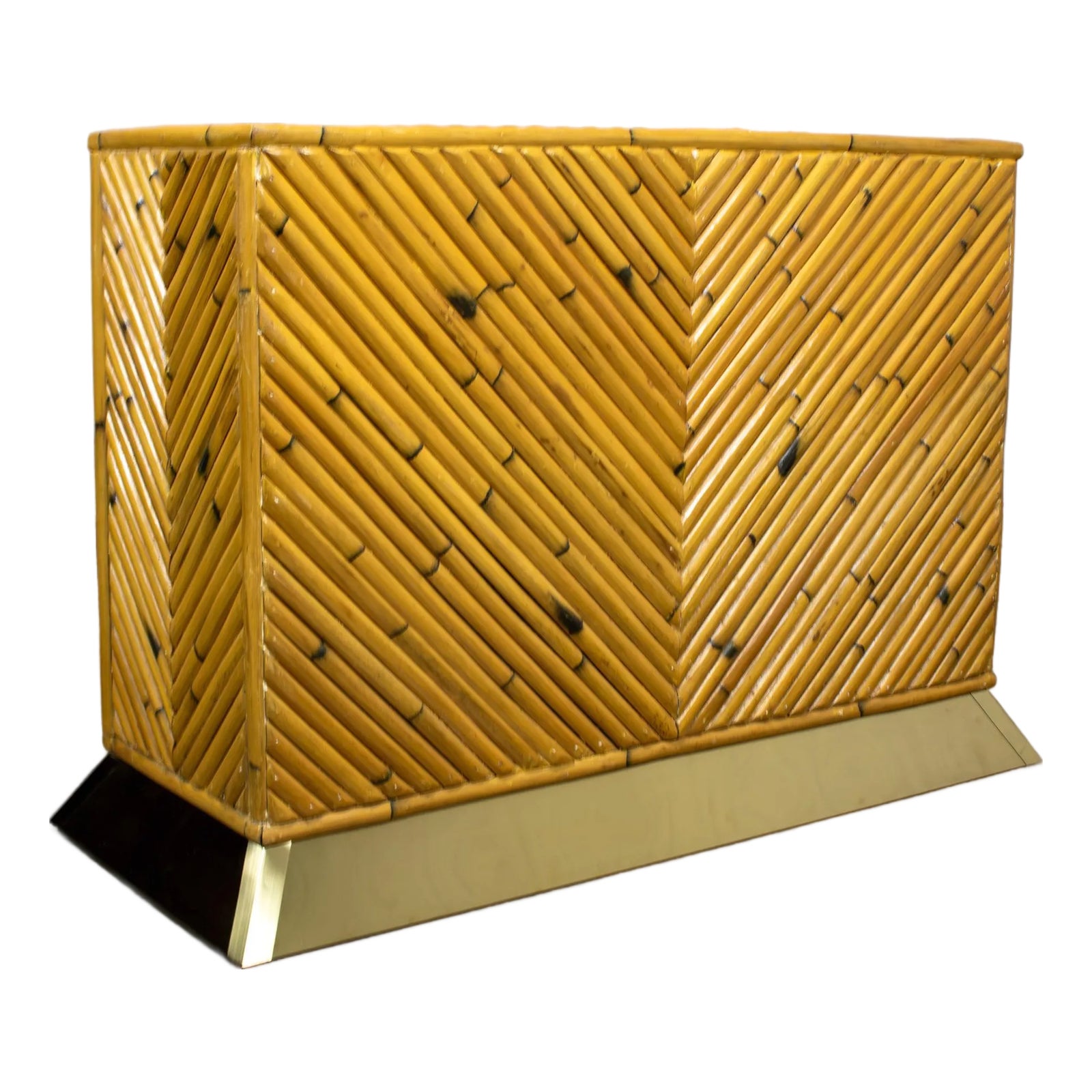 Late 20th Century Modern Coastal Island Sofa or Console Table Split ...