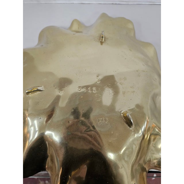 Mid Century Modern Large Virginia Metalcrafters Gold Anodized Aluminum ...