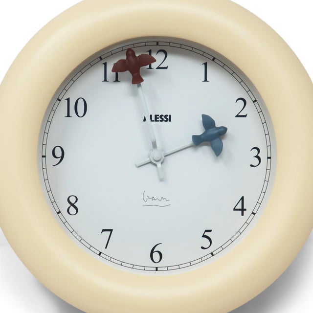 White Bird Wall Clock by Michael Graves for Alessi | Chairish