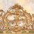 Large Italian Rococo Gilt and Painted Diamond Dust Mirror | Chairish