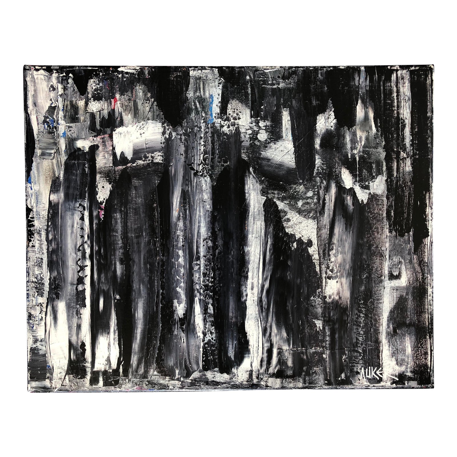 Contemporary Abstract Painting by CL Auker, Composition With Vertical ...