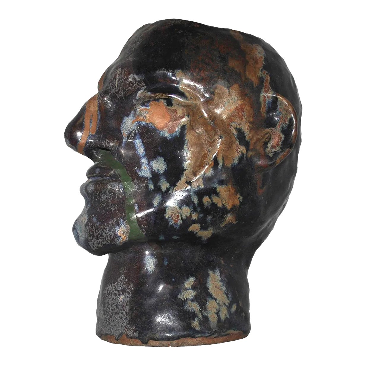 Mid-Century Studio Ceramic Head Pottery | Chairish