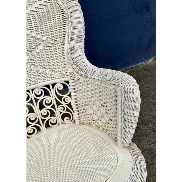 Victorian Wicker Rocking Chair | Chairish