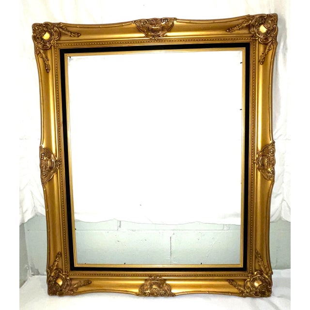 Gold Baroque Wood Frame French Italian | Chairish