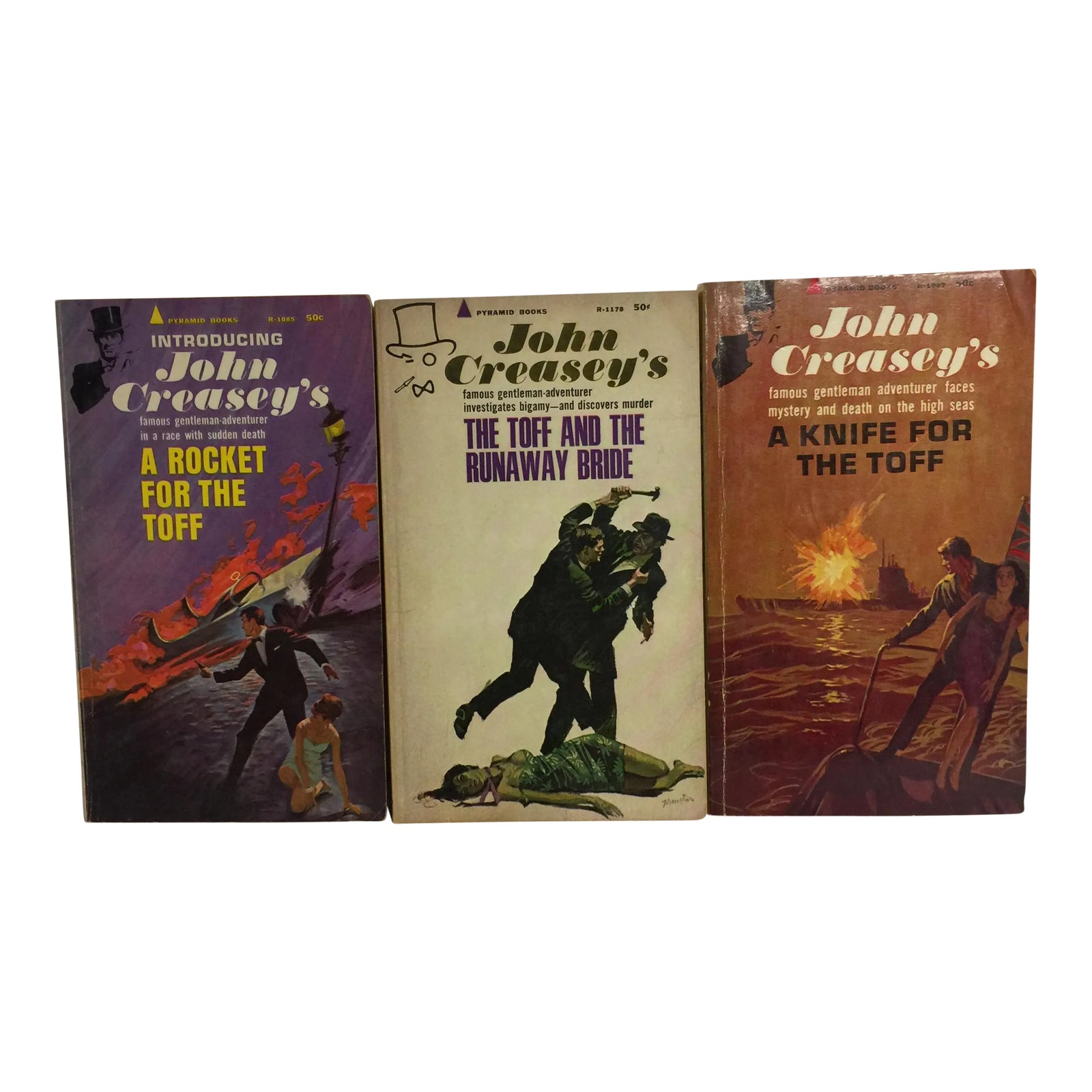 John Creasey 1960s Mystery Books - Set of 3 | Chairish