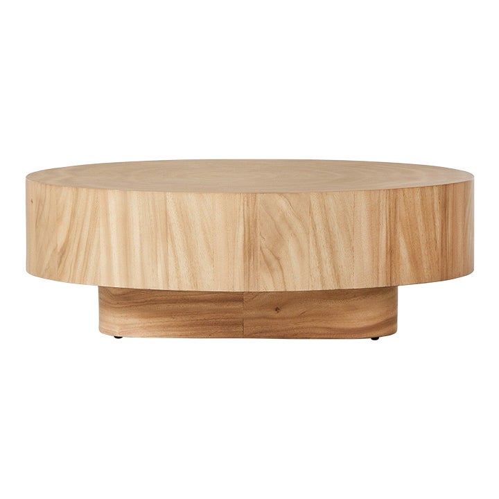 Four Hands Posta Coffee Table - Gold Guanacaste | Chairish
