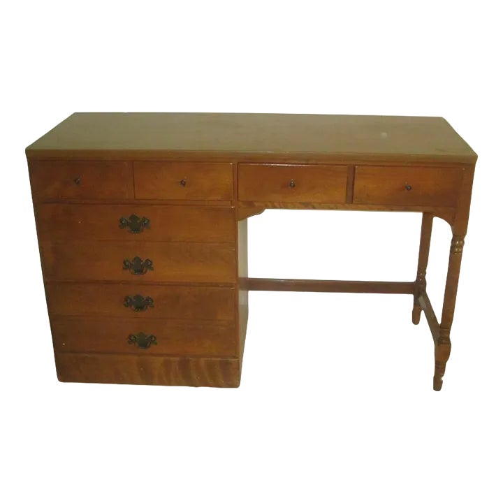 1960s Ethan Allen Early American Maple and Birch Student Desk 4 Drawer Chairish