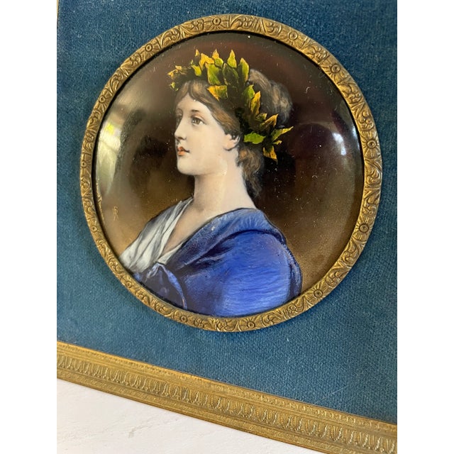 Limoges Enameled Painting in Amazing Gilt Bronze Frame, Circa 1900 | Chairish