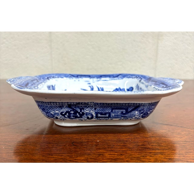 Antique Chinoiserie Style Ridgeway England Blue and White Willow ...