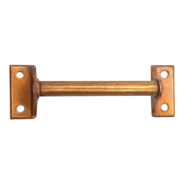 Mid 20th Century Copper Washed Brass Drawer or Window Pull | Chairish