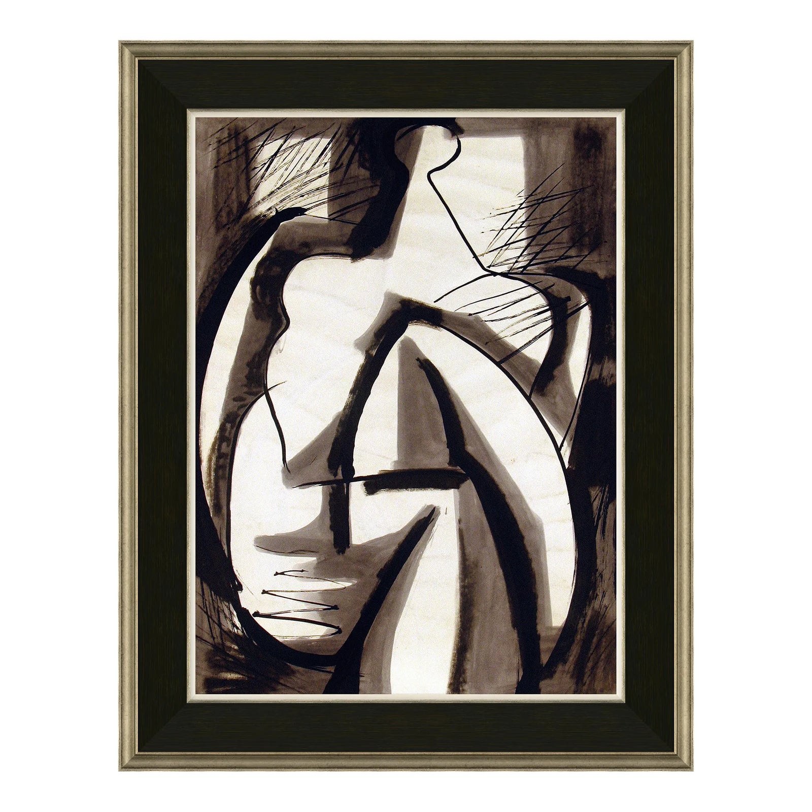 Abstract Figure Framed Art Print | Chairish