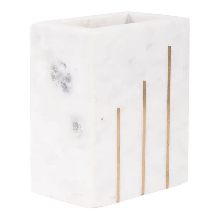 Brunner Small Marble Vase | Chairish