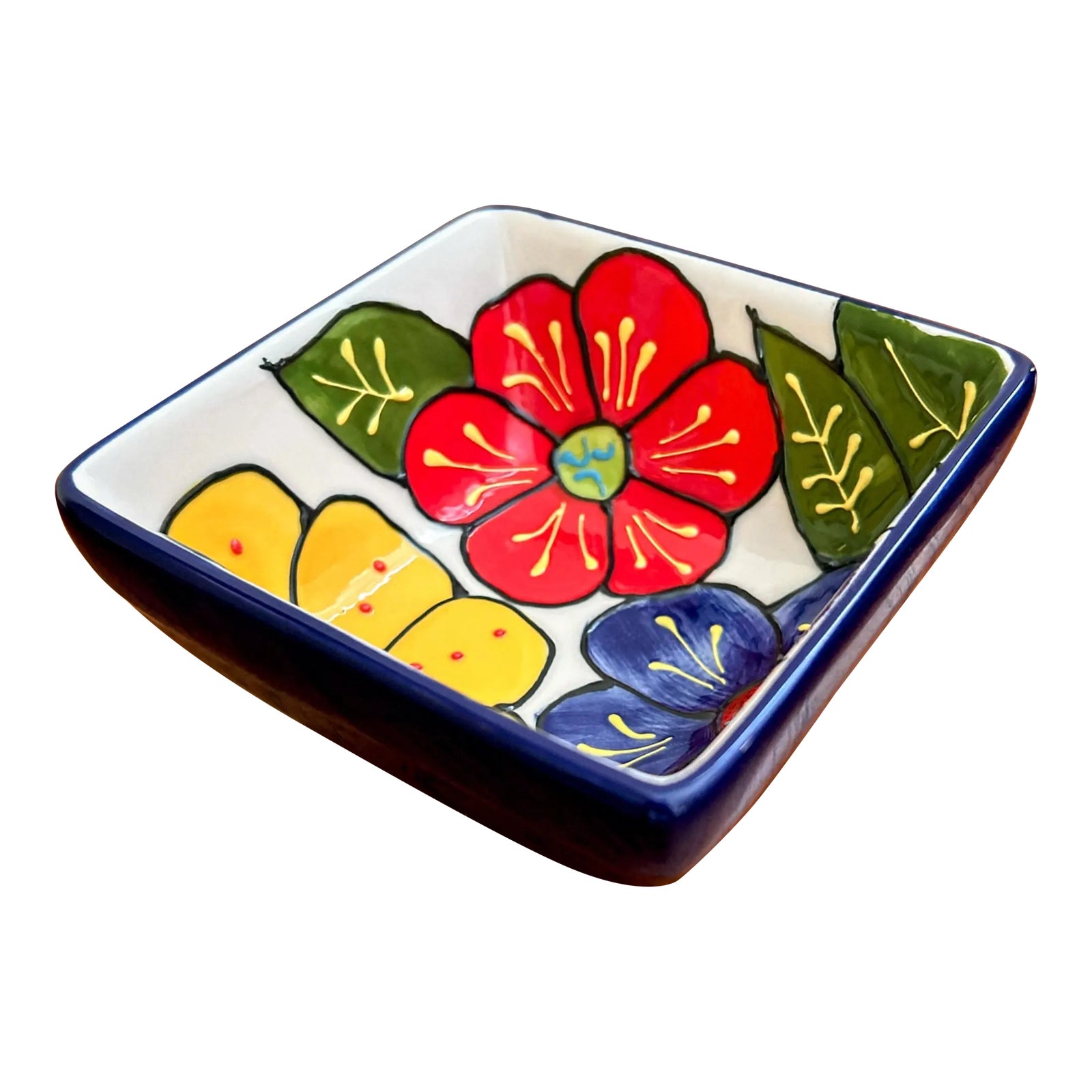 Colorful Vintage Spanish Tapas Bowl - Art Pottery Made by Ceramica Del ...