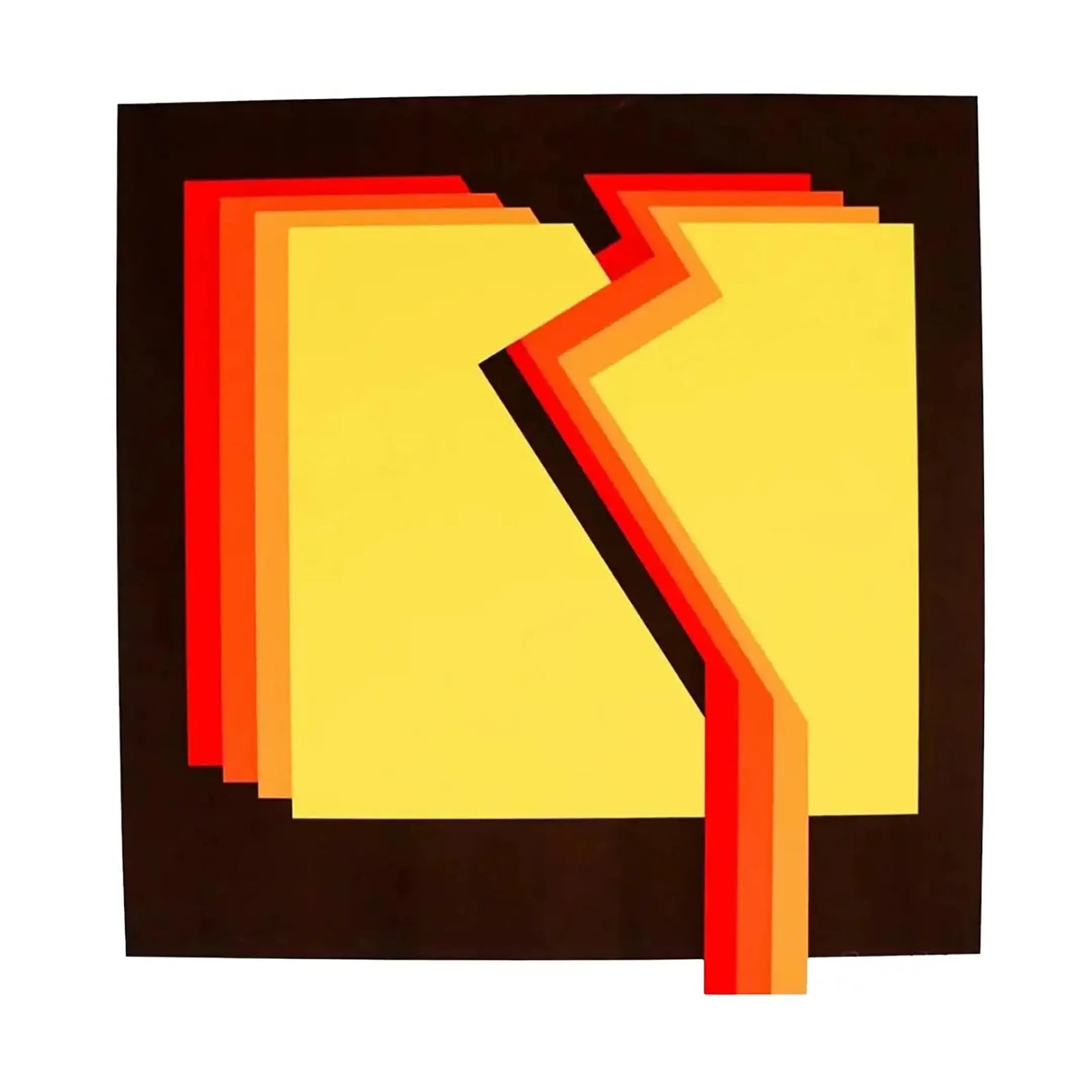 1970s Fanfare Serigraph by Frank Rowland | Chairish