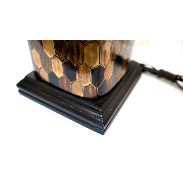 Bradburn Gallery Vintage Mosaic, Honeycomb, Faux Tortoise Effect Lamp ...