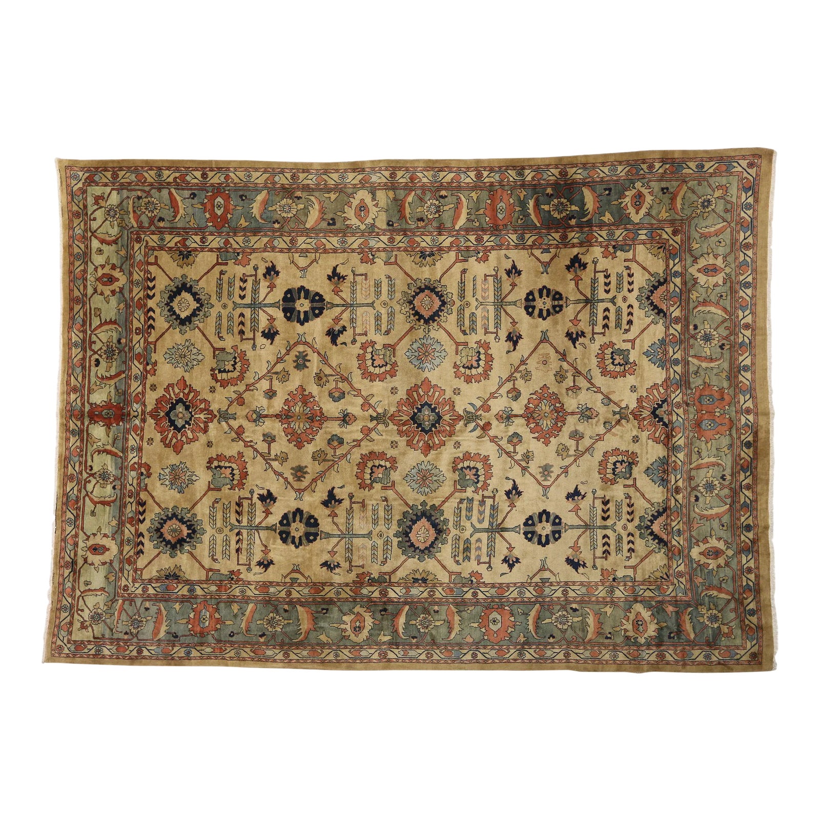 Vintage Mahal Persian Palace Rug - 13'04 X 18'04 | Chairish