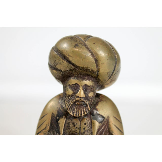 Vintage Brass Praying Man | Chairish