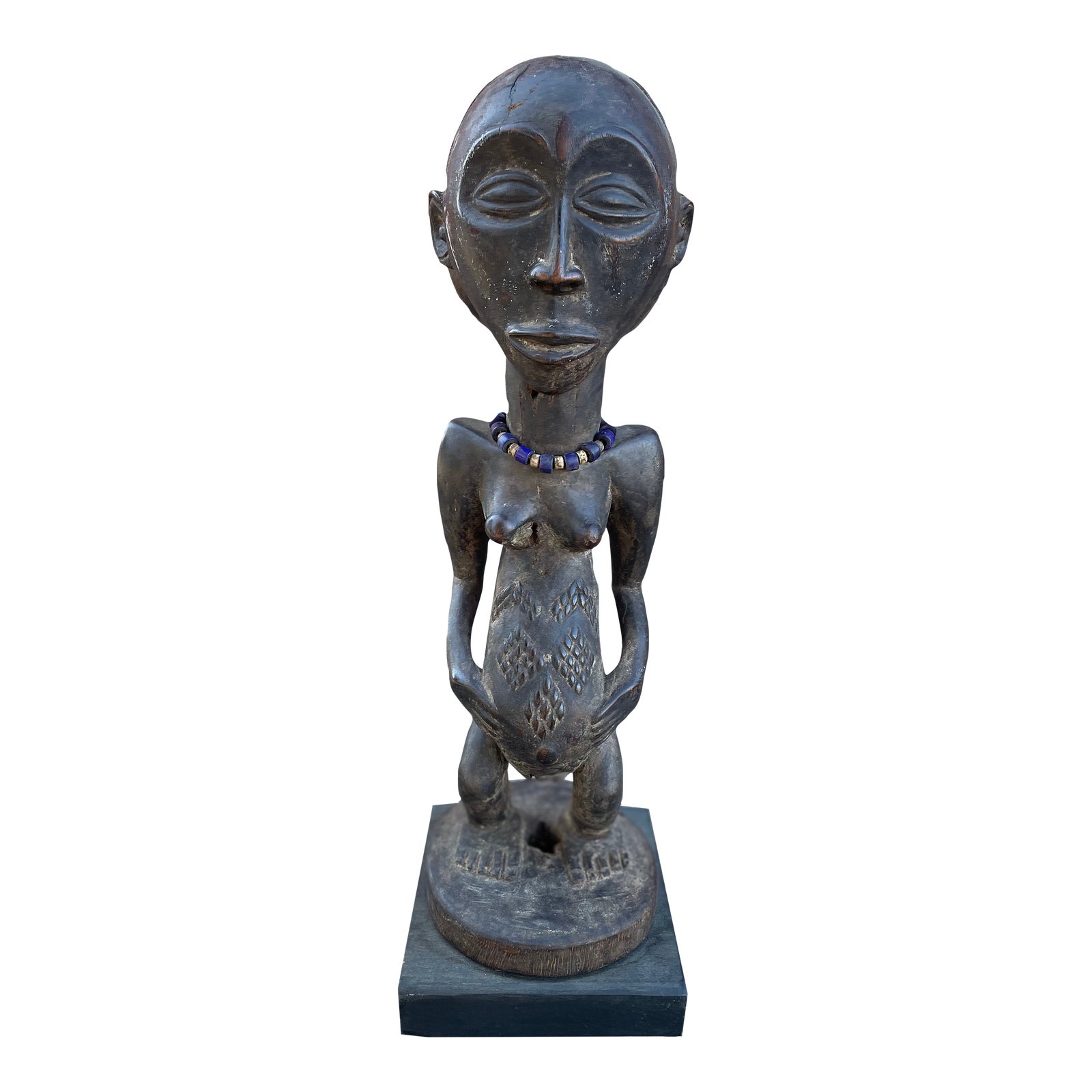 Antique Baule Female Tribal Figure Côte D’Ivoire, West Africa | Chairish