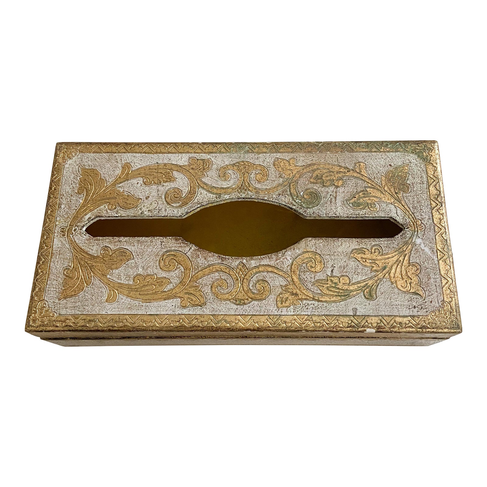 Italian Florentine Tissue Box | Chairish