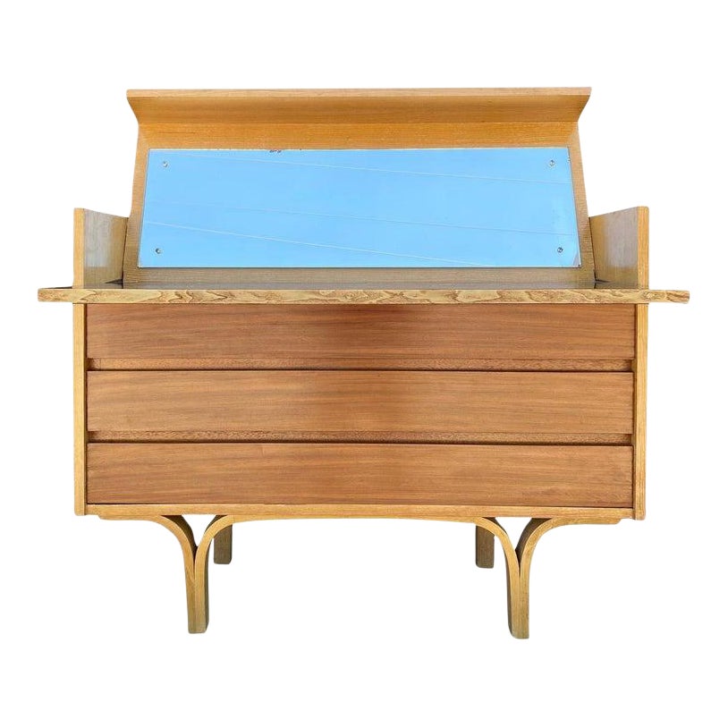 Three Drawer Mirrored Flip-Top Commode by Joseph-Andrew Motte, France ...