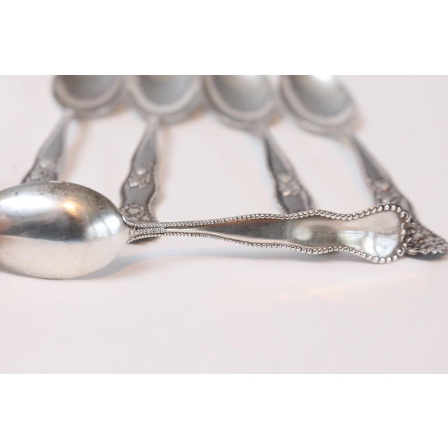 Sterling Silver Demitasse Spoons - Set of 6 | Chairish