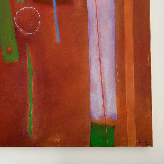 Late 20th Century Abstract Expressionist Painting by Ruth Katz (1925 ...