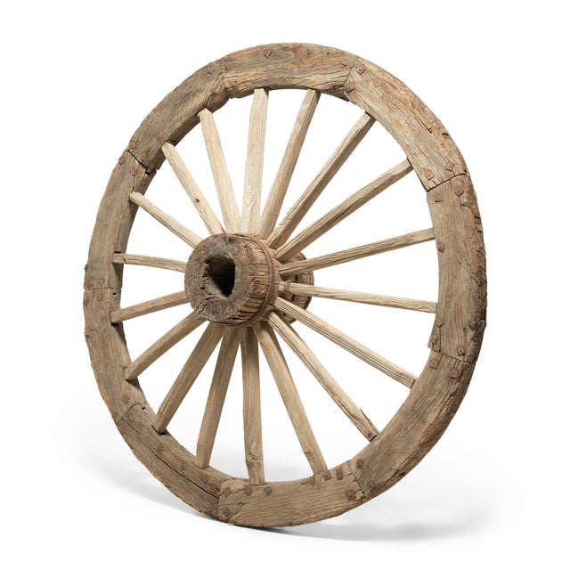 Chinese Monumental Mill Wheel, C. 1900 | Chairish