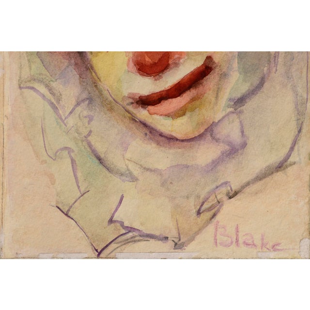 Clown With a Hat (Clown Portrait #9) by Marjorie May Blake | Chairish