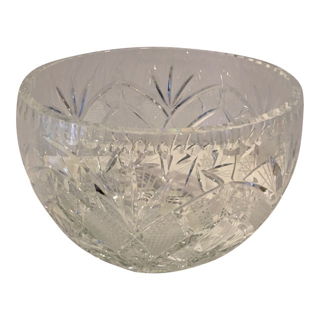 American Brilliant Cut Glass Crystal Bowl Chairish