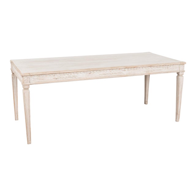 White Painted Gustavian Dining Table Writing Table, Sweden Circa 1890 ...