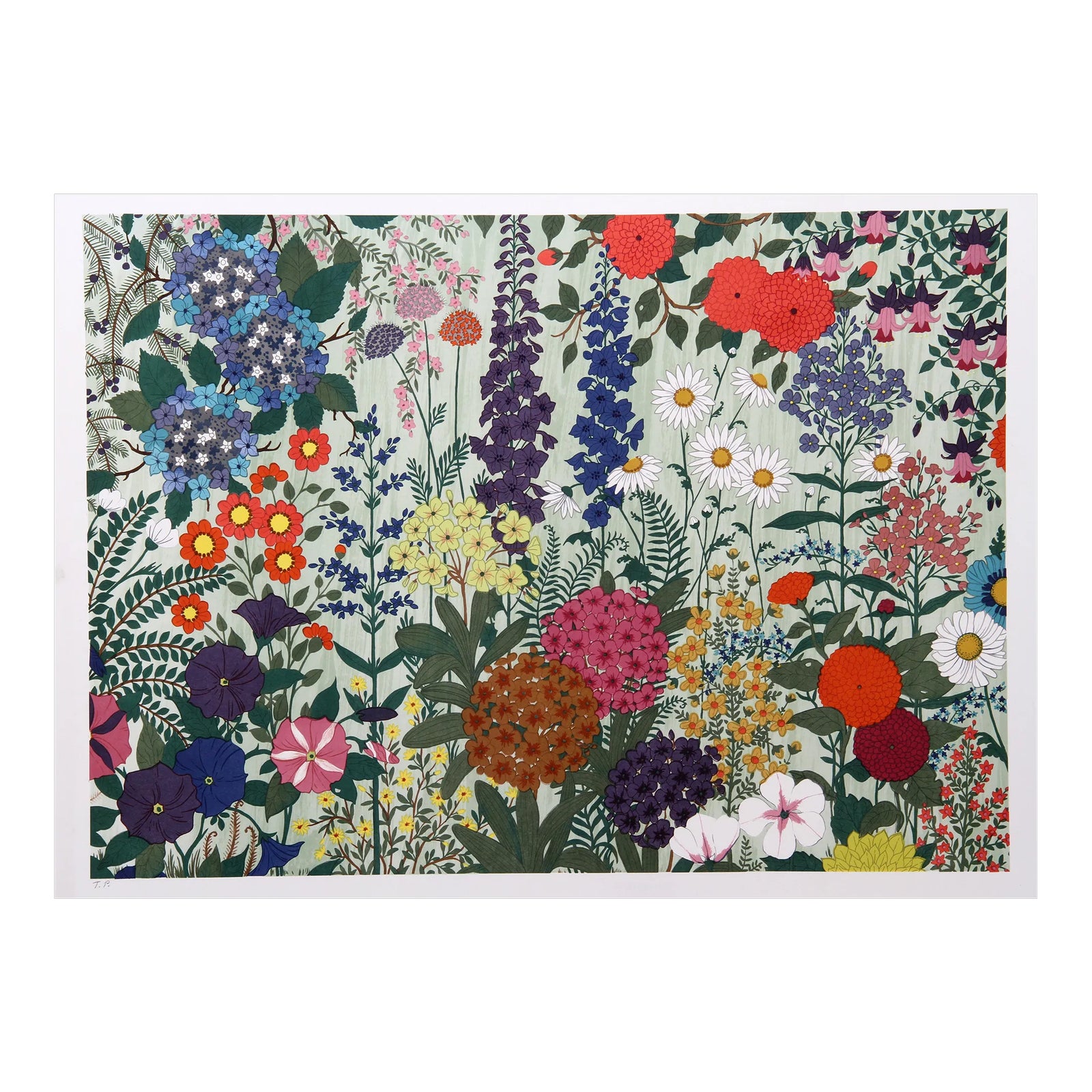 Flowers, Jack Hofflander Screen Print | Chairish