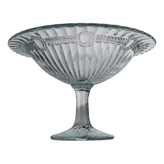 Vintage Pressed Glass Compote, 1910s | Chairish