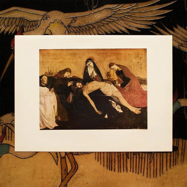 1955 After Unknown Painter "Pieta", Vintage Full-Color Print | Chairish