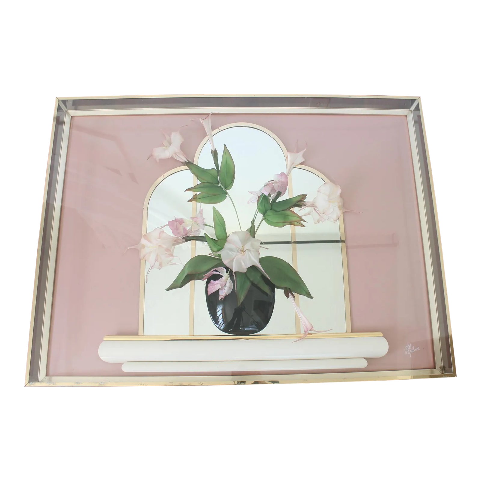 Vintage 80's Jon Gilmore Wall Art | Chairish